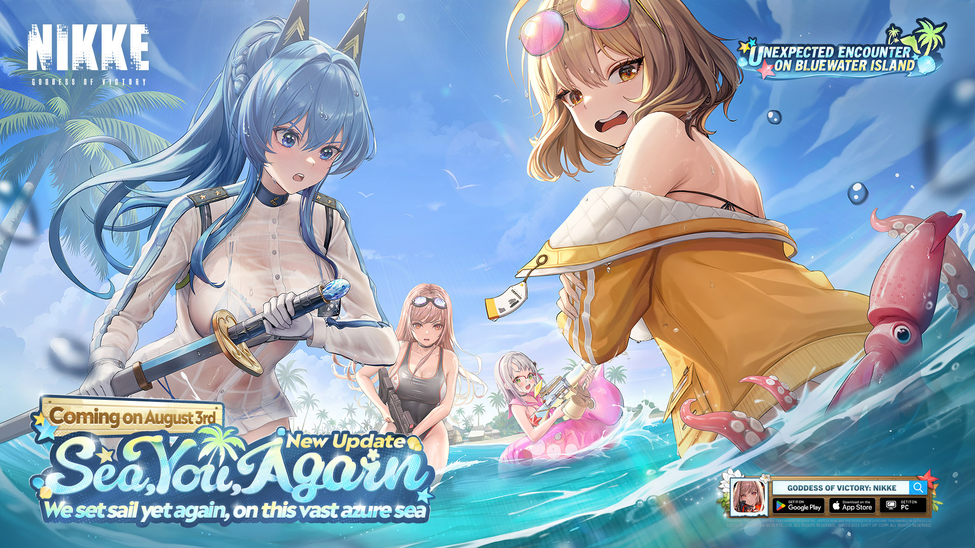 Anis and Helm Join the Summer Fun in GODDESS of VICTORY: NIKKE - The Reimaru Files